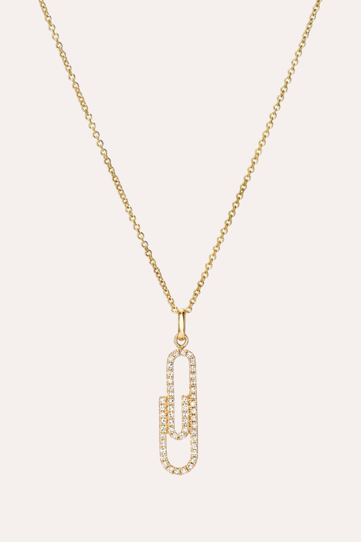 Debbie Katz Paper Clip Necklace (Gold) – Gold 14K Gold Plated Boho Jew