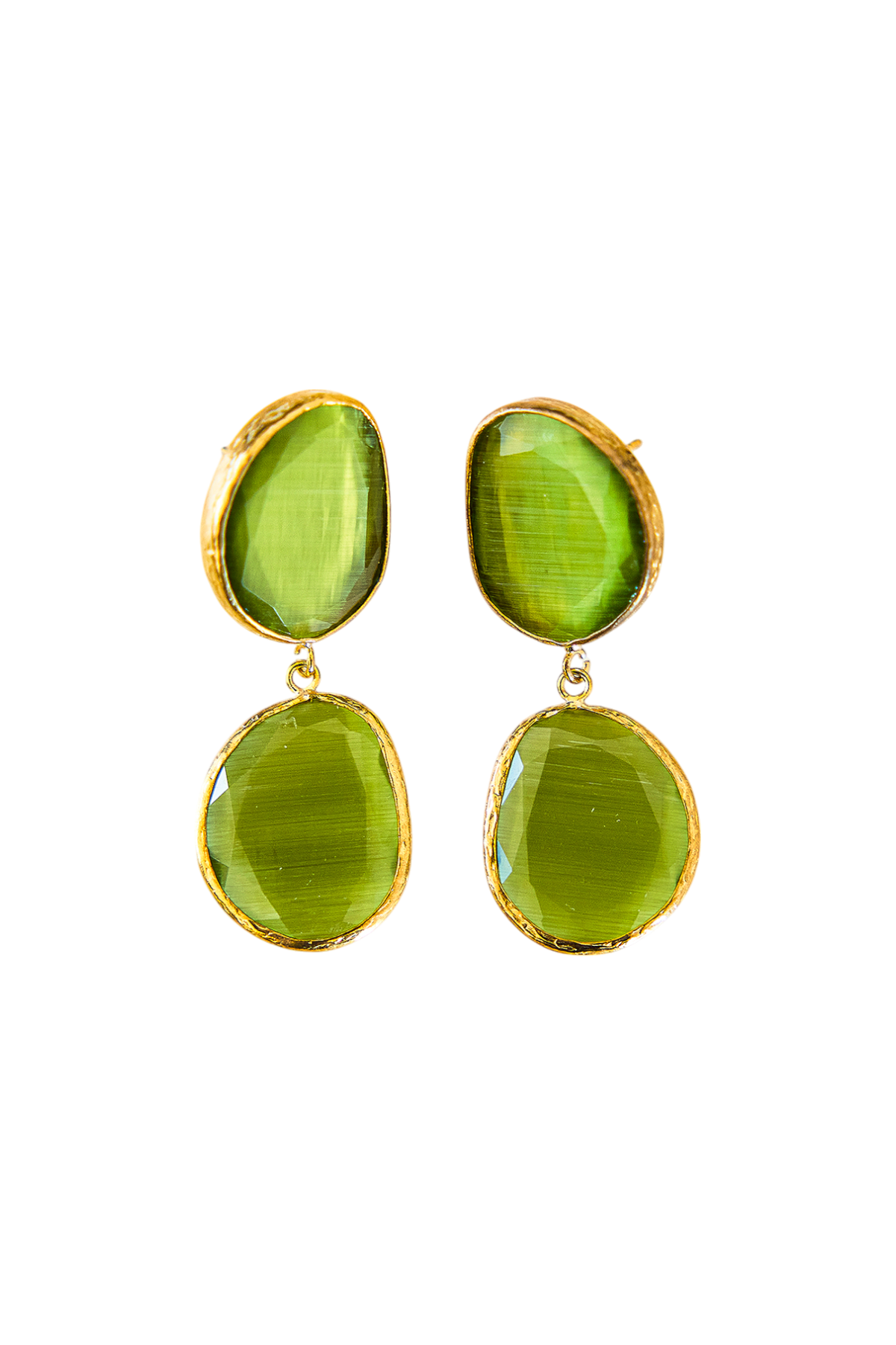 Tamar Cat Eye Stone Moss – Debbie Katz | Handmade Jewelry