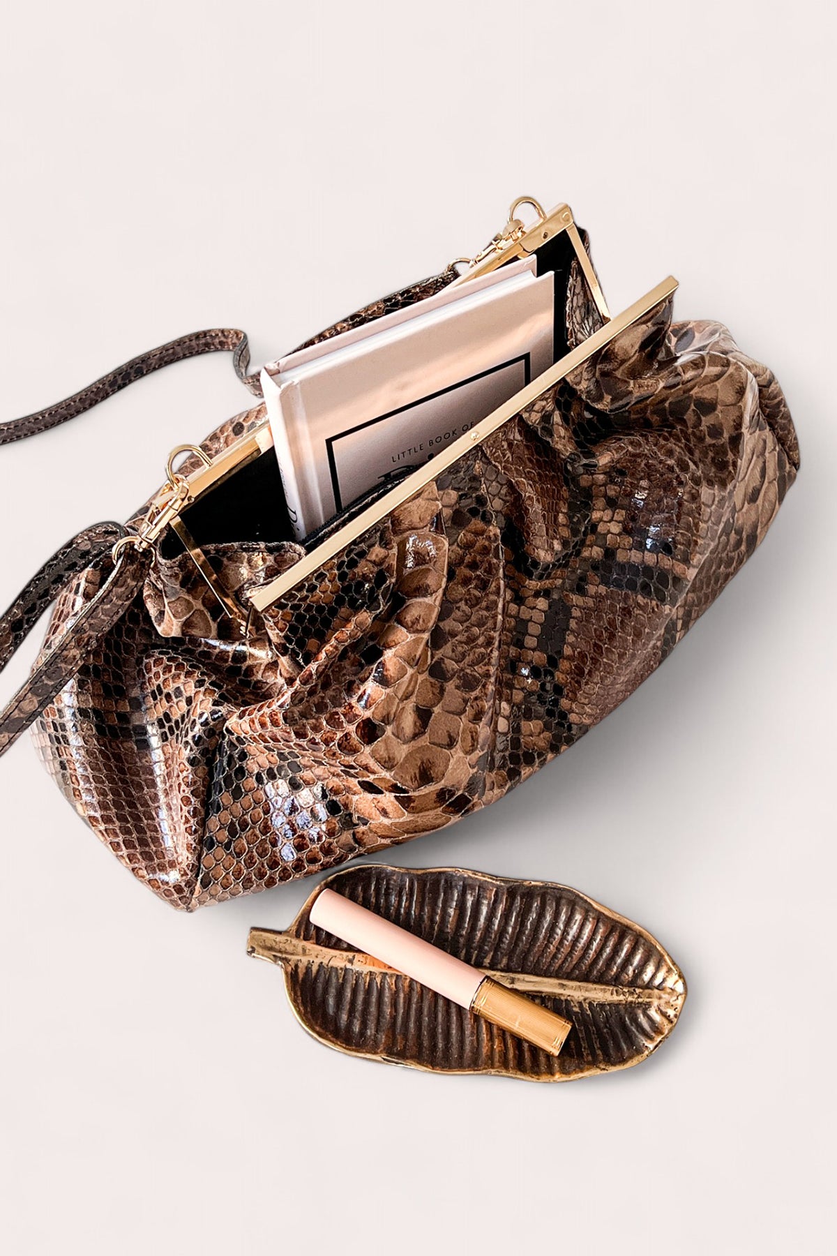 Sabrina Bag Python – Debbie Katz Italian Designer Leather Bags